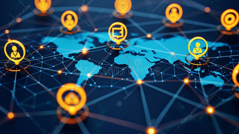 The Virtual Network, Where the Luminous Lines and Points of Connection ...