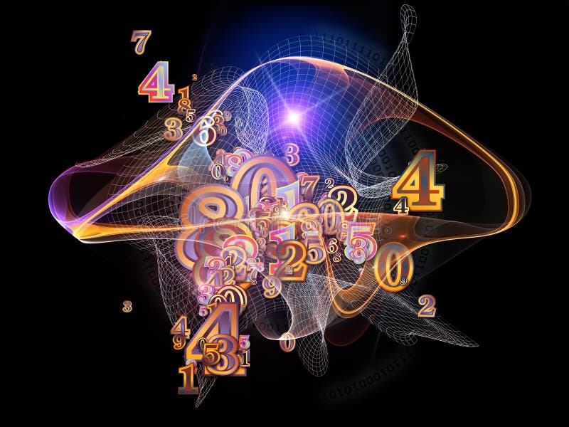 Eye of numbers stock illustration. Illustration of sight - 24566104