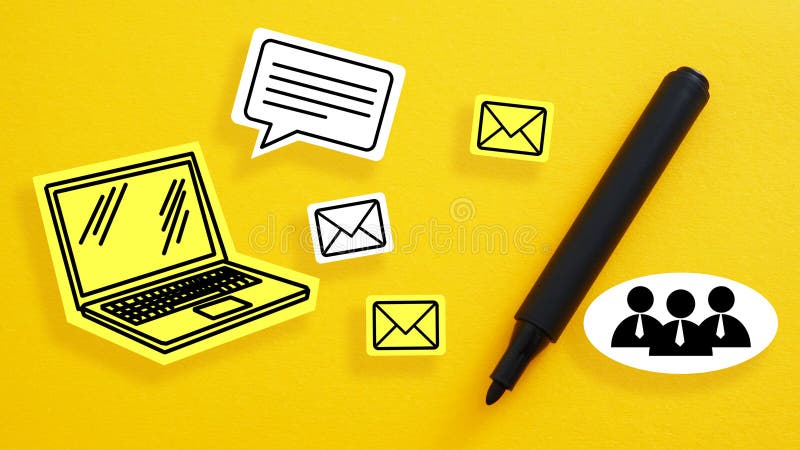 Virtual Office - Business, Technology, Connection, Communication of ...