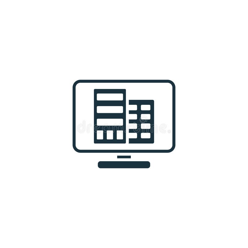 Virtual Office Icon. Monochrome Simple Remote Work Icon for Templates ...