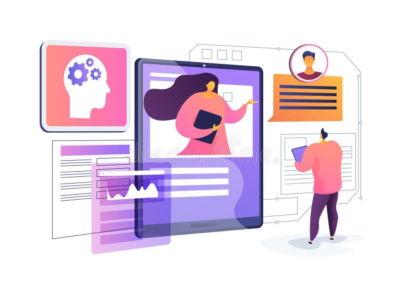 Virtual Onboarding Platforms for Remote Workers Abstract Concept Vector ...