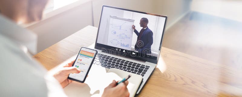 Virtual Online Training Program Stock Photo - Image of banner ...