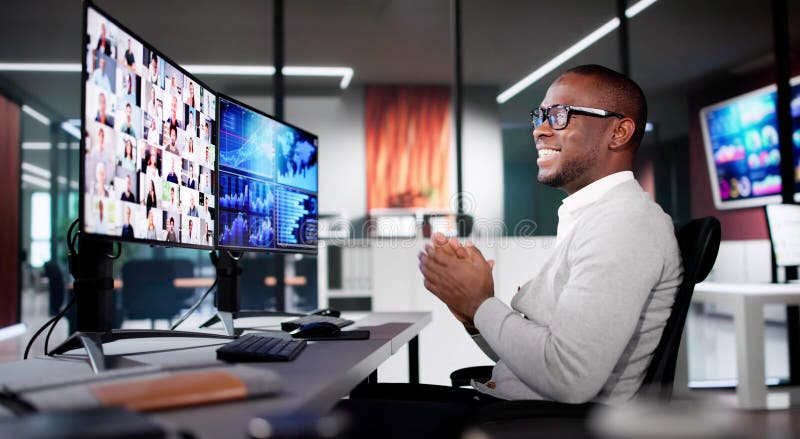 Colleagues Getting Bored during Business Presentation Stock Photo ...