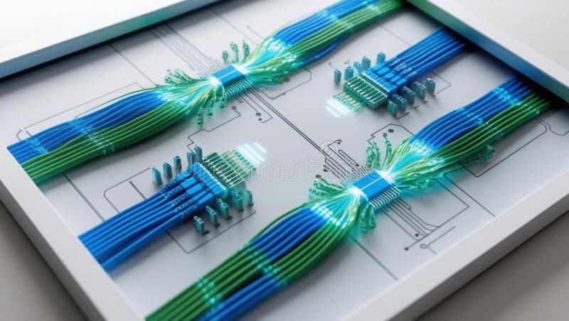 Virtual Optical Connections with Glowing Bandwidth Patterns Create ...