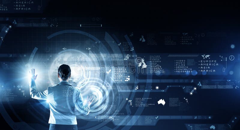 Virtual panel stock image. Image of computer, analytics - 57323289