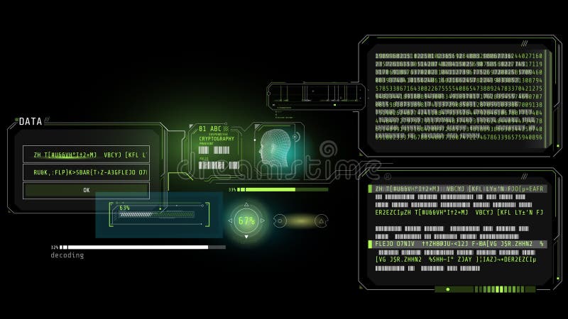 Virtual Panel with an Electronic Data Set Stock Video - Video of ...