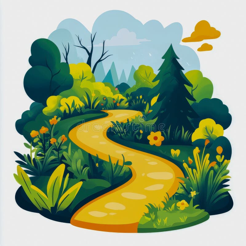255 Cartoon Forest Pathway Stock Photos - Free & Royalty-Free Stock ...