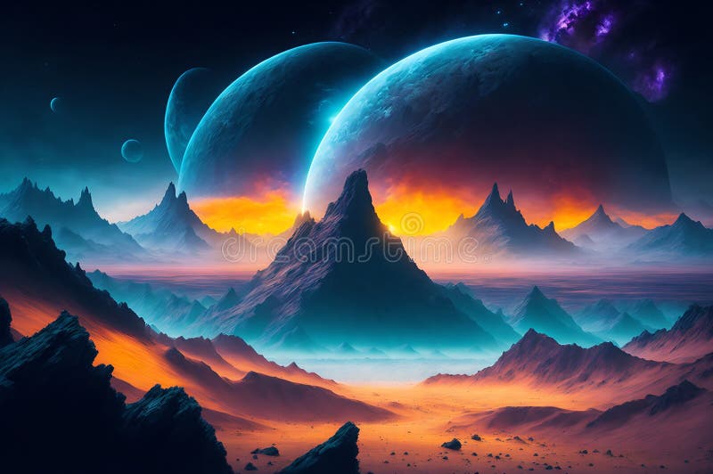 Virtual Place Planets in Deep Space Upove Mountains, with Lots of Fun ... Virtual Place Planets in Deep Space Upove Mountains, with Lots of Fun ...