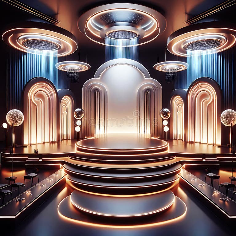 Virtual Podium Stage Illustration Images Stock Photo - Image of ...