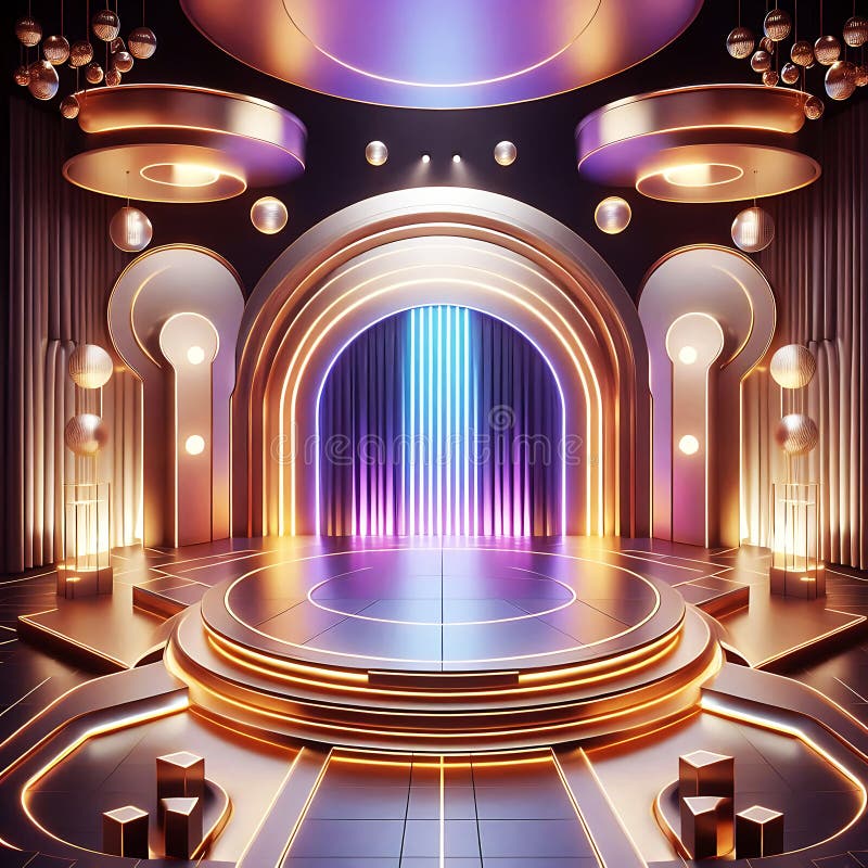 Virtual Podium Stage Illustration Images Stock Image - Image of ...