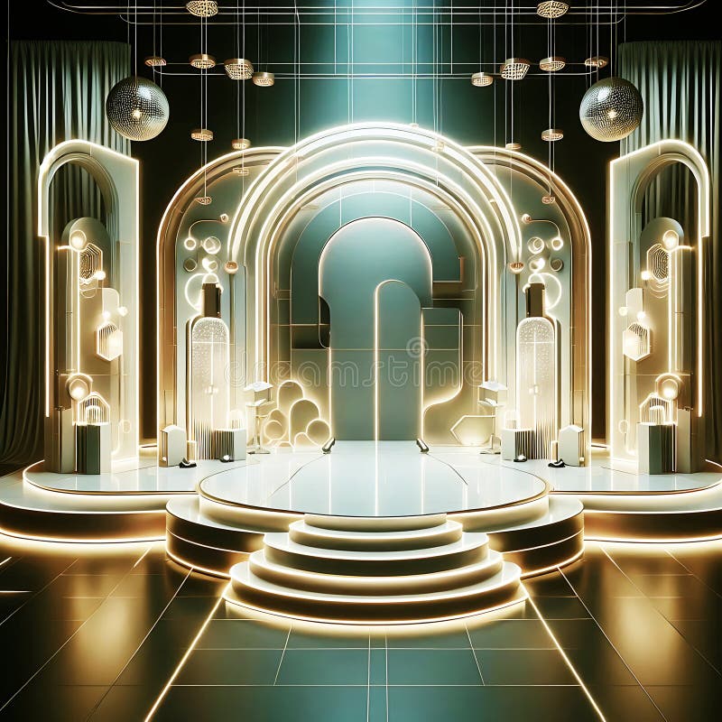 Virtual Podium Stage Illustration Images Stock Image - Image of ...