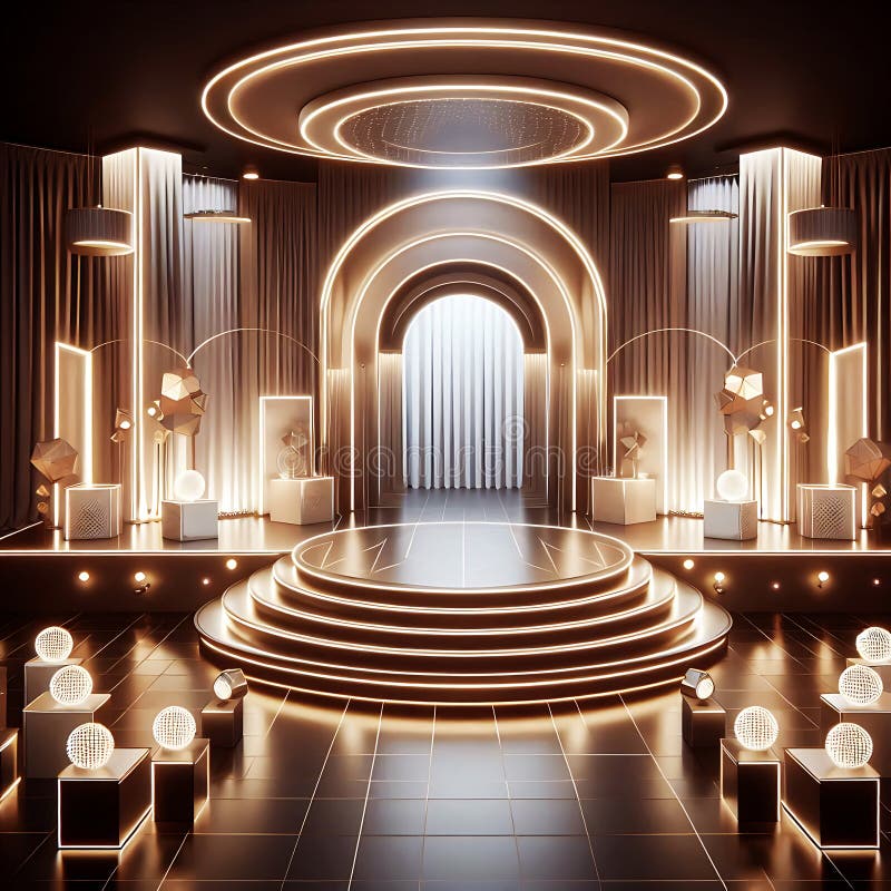 Virtual Podium Stage Illustration Images Stock Image - Image of ...