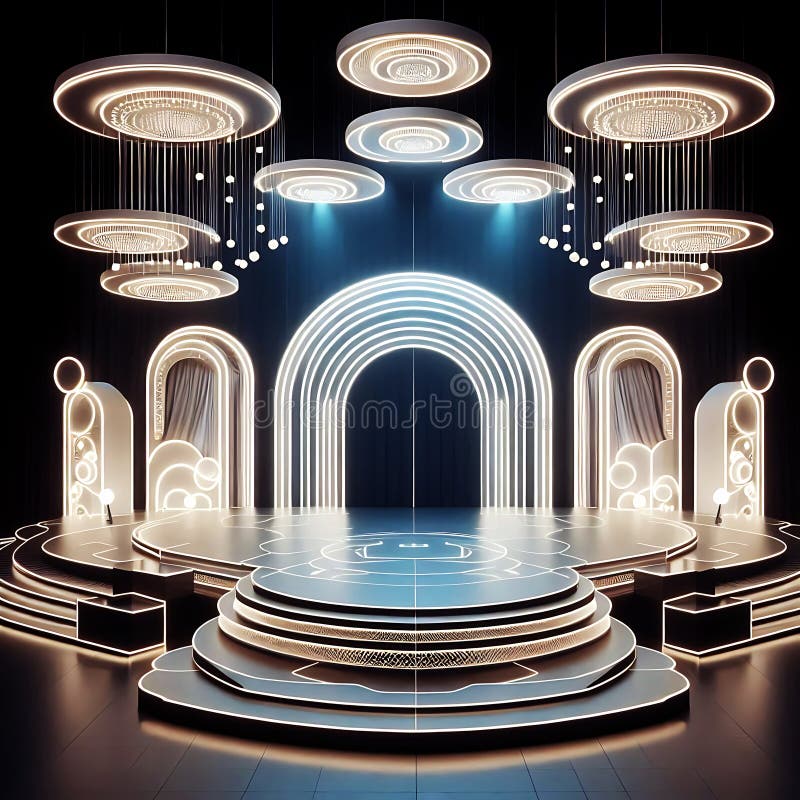 Virtual Podium Stage Illustration Images Stock Photo - Image of design ...