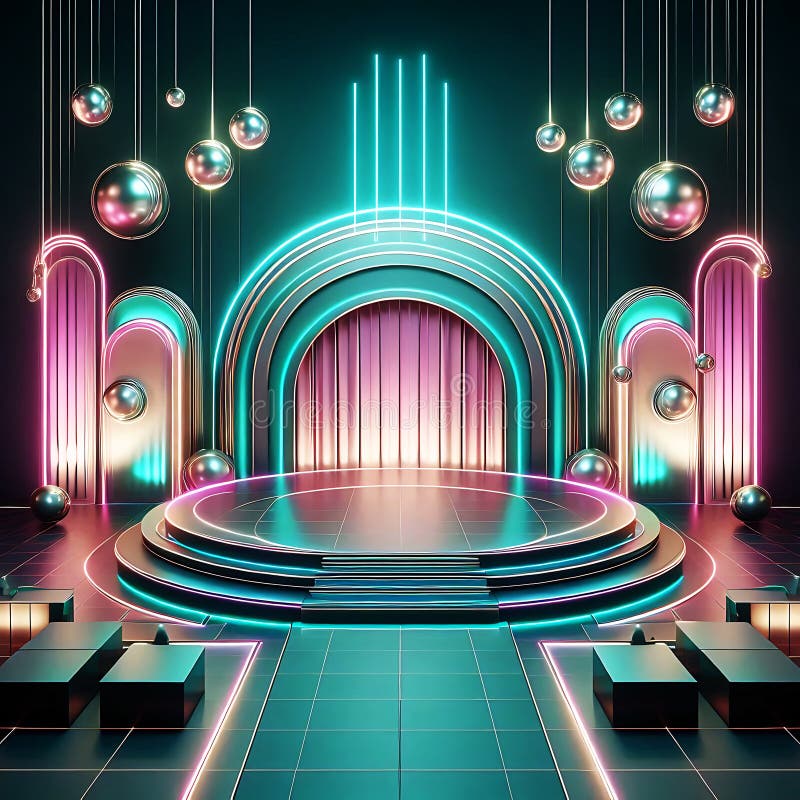 Virtual Podium Stage Illustration Images Stock Image - Image of ...