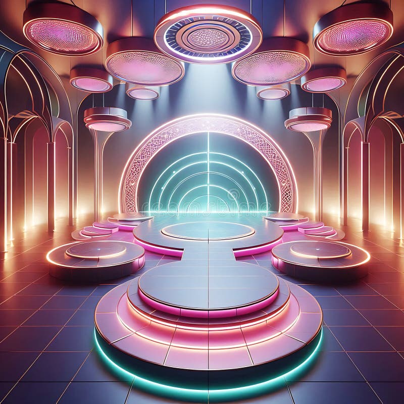 Virtual Podium Stage Illustration Images Stock Photo - Image of ...