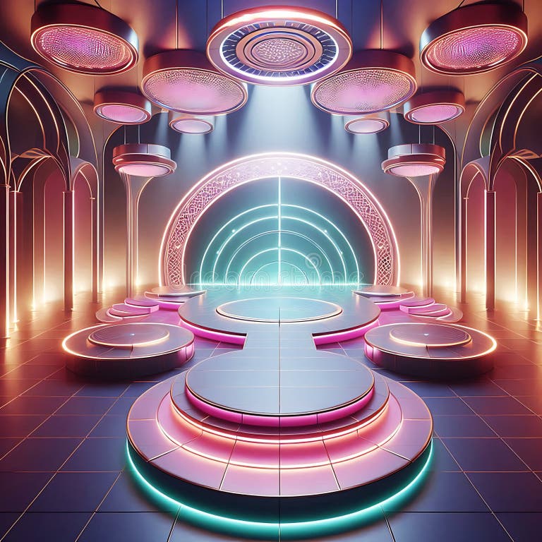 Virtual Podium Stage Illustration Images Stock Photo - Image of ...