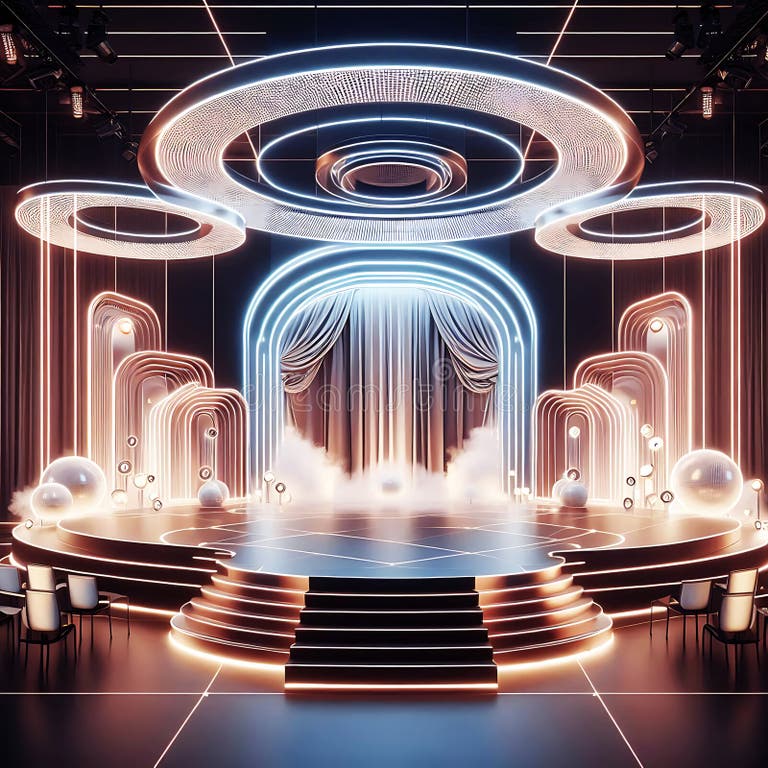 Virtual Podium Stage Illustration Images Stock Image - Image of event ...