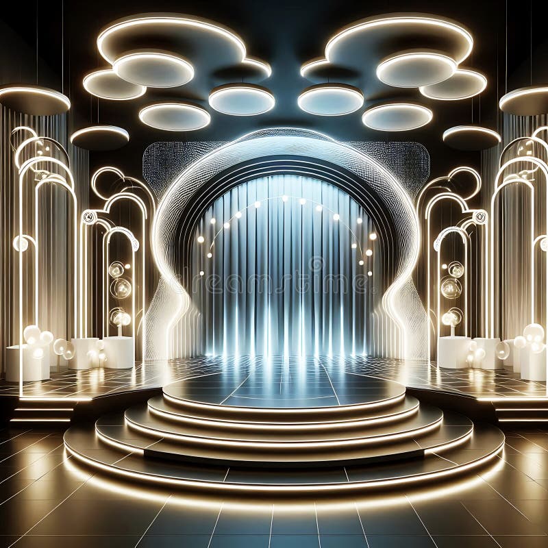 Virtual Podium Stage Illustration Images Stock Image - Image of ...