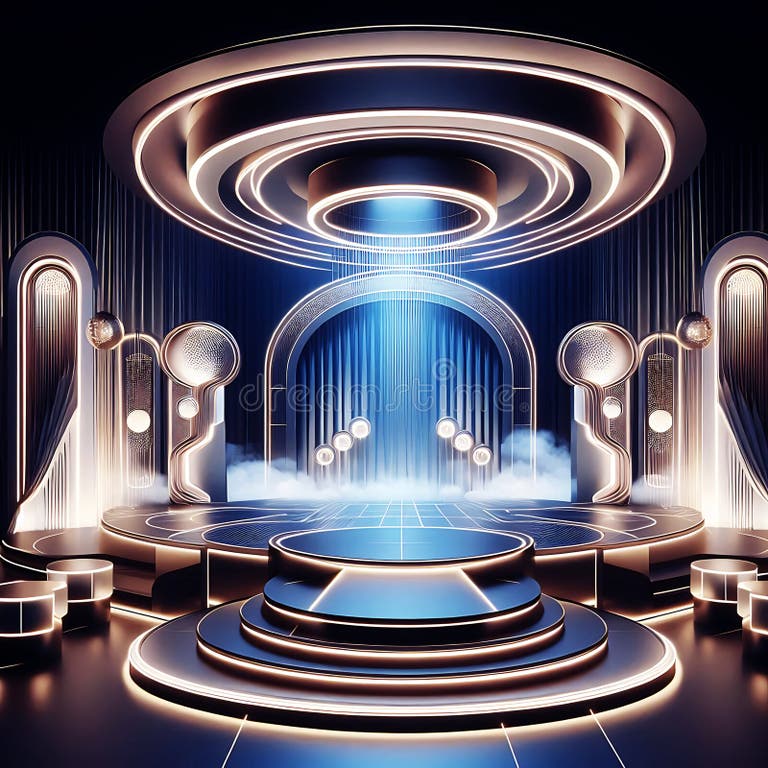 Virtual Podium Stage Illustration Images Stock Image - Image of ...