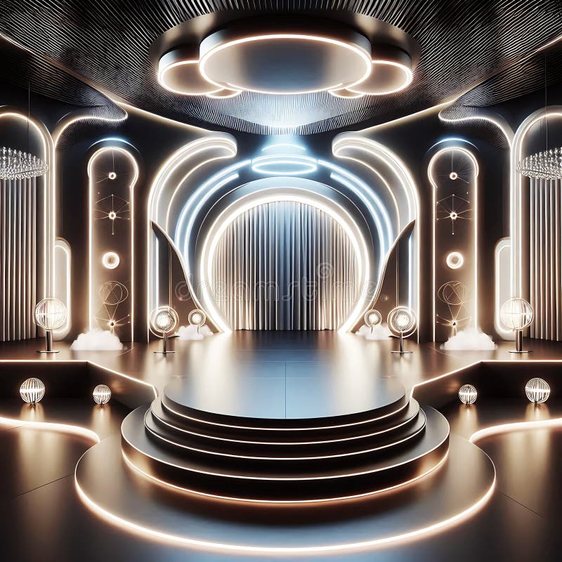 Virtual Podium Stage Illustration Images Stock Image - Image of concept ...