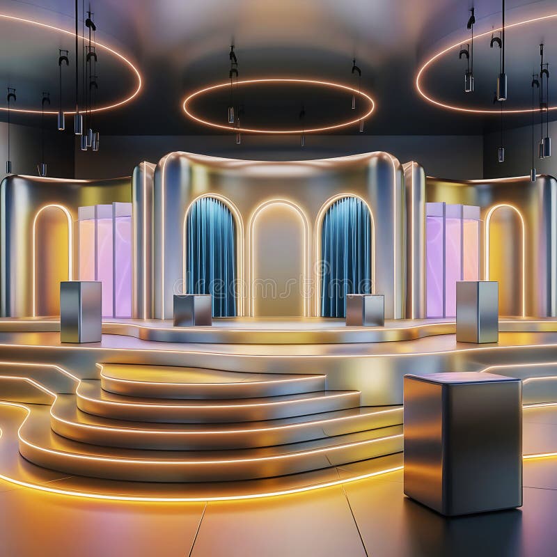 Virtual Podium Stage Illustration Images Stock Image - Image of ...