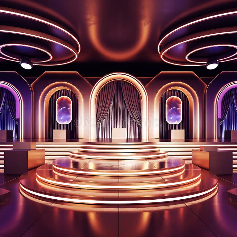 Virtual Podium Stage Illustration Images Stock Photo - Image of event ...