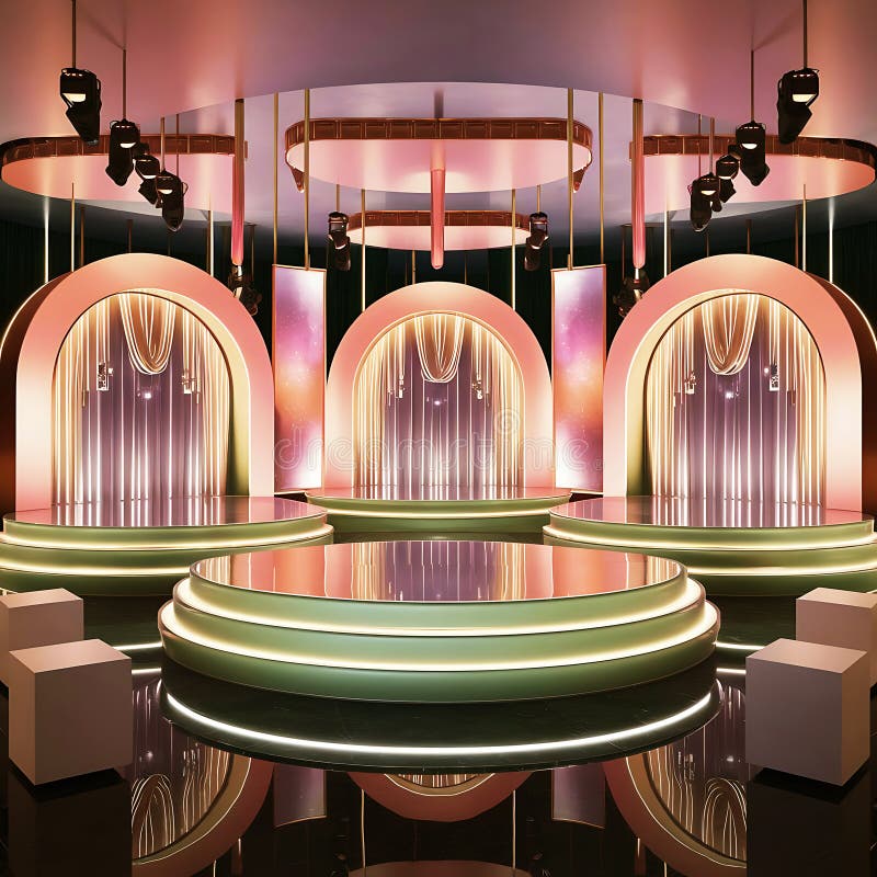 Virtual Podium Stage Illustration Images Stock Photo - Image of ...