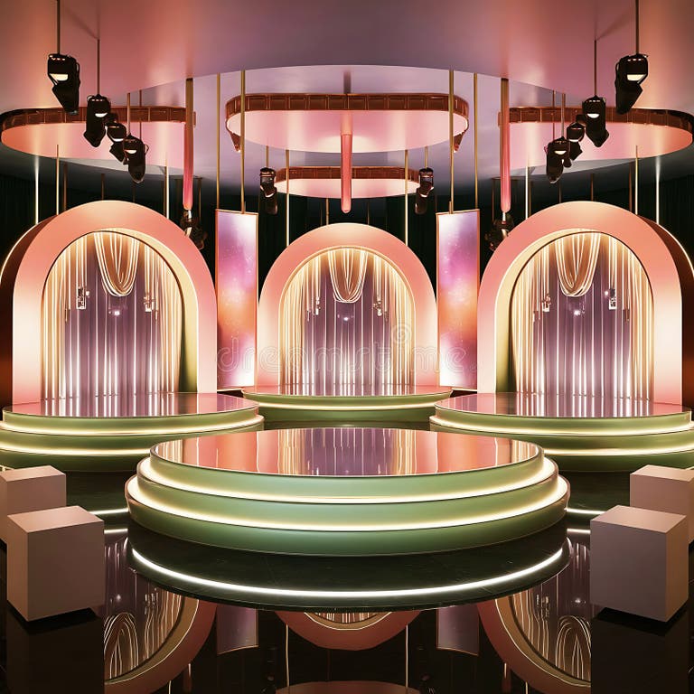 Virtual Podium Stage Illustration Images Stock Photo - Image of ...