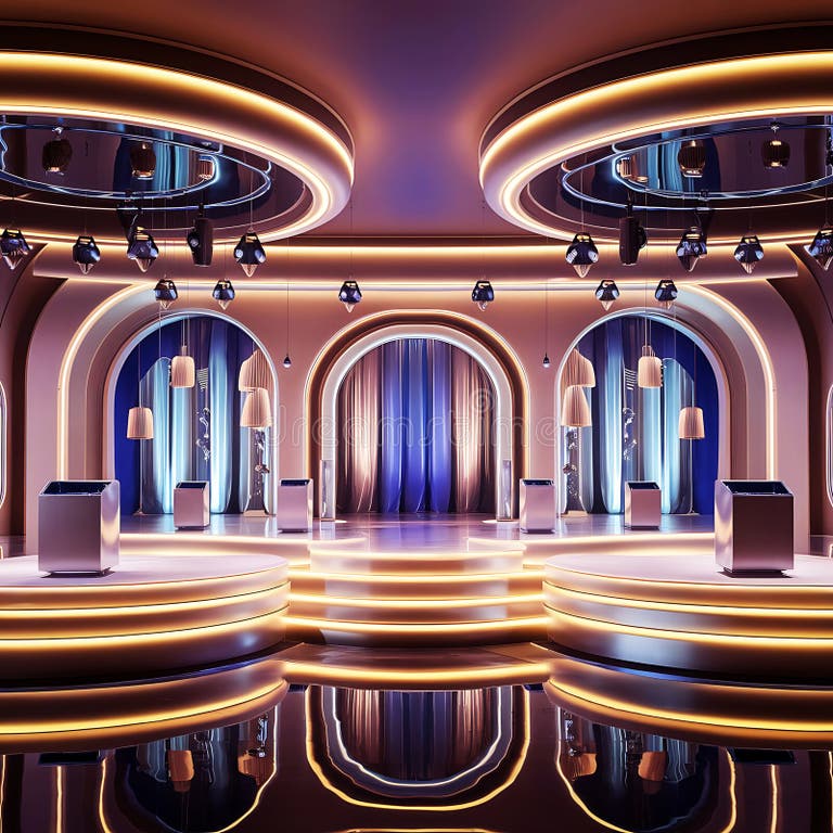 Virtual Podium Stage Illustration Images Stock Image - Image of ...