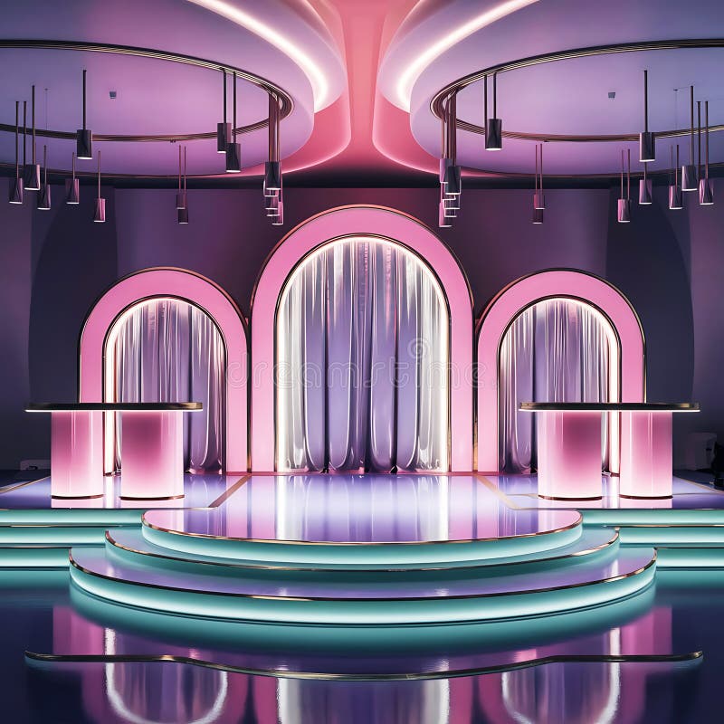 Virtual Podium Stage Illustration Images Stock Photo - Image of ...