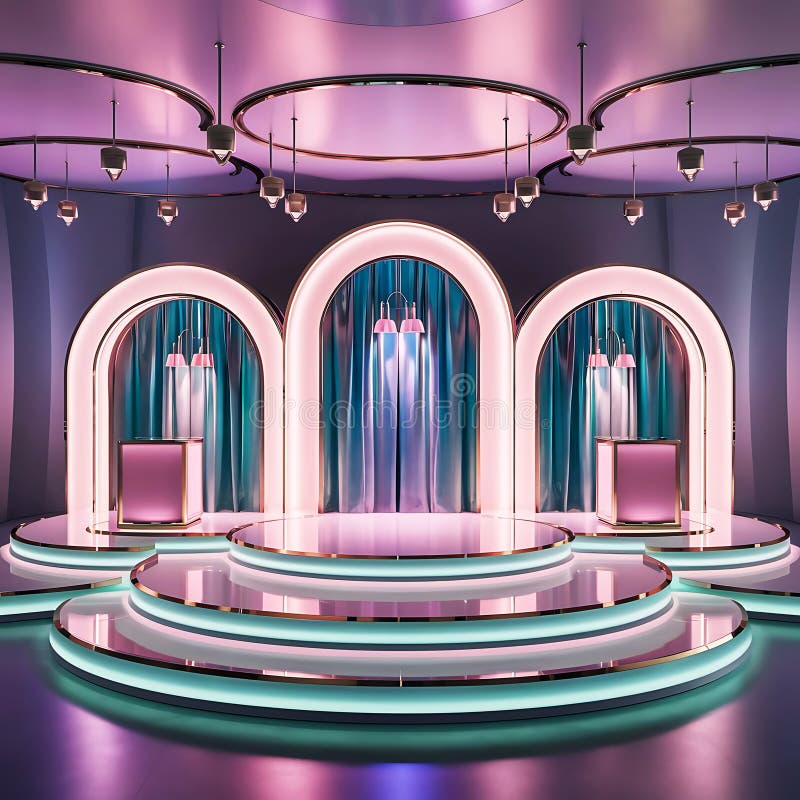 Virtual Podium Stage Illustration Images Stock Photo - Image of ...