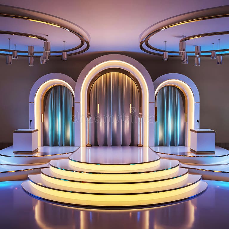 Virtual Podium Stage Illustration Images Stock Image - Image of ...