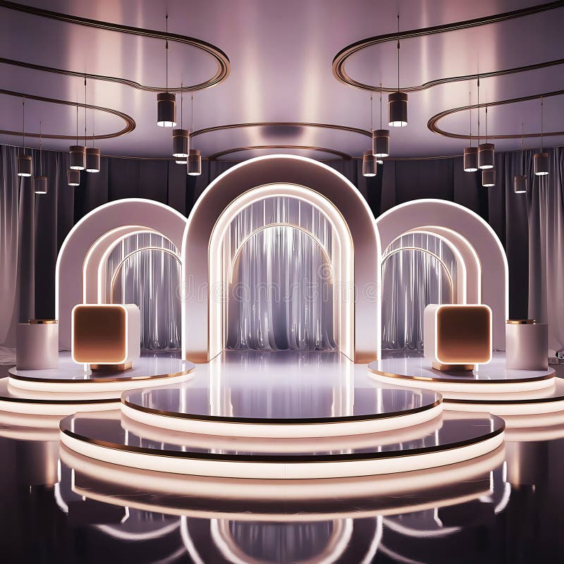 Virtual Podium Stage Illustration Images Stock Image - Image of minimal ...