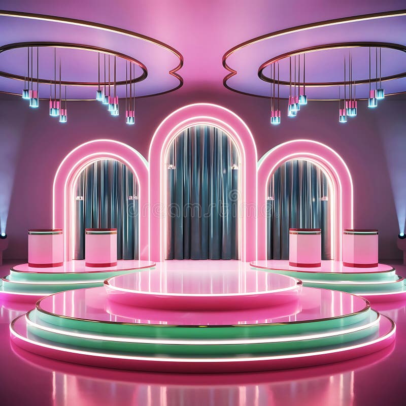 Virtual Podium Stage Illustration Images Stock Photo - Image of concept ...