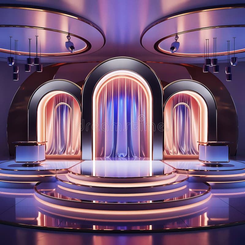 Virtual Podium Stage Illustration Images Stock Photo - Image of elegant ...