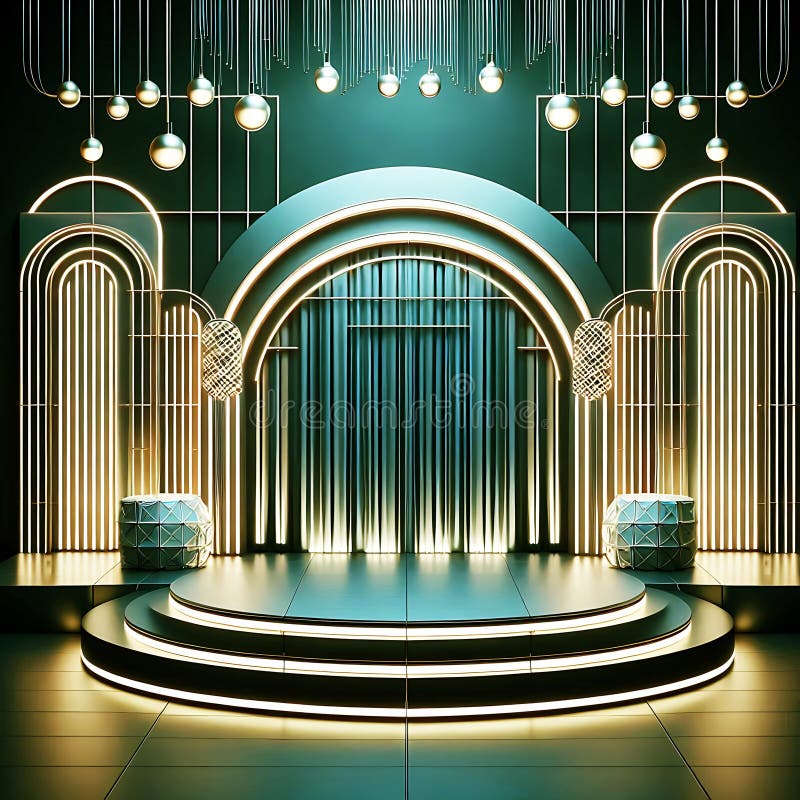 Virtual Podium Stage Illustration Images Stock Image - Image of elegant ...