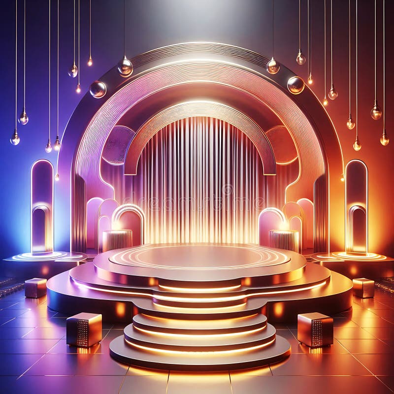Virtual Podium Stage Illustration Images Stock Image - Image of ...