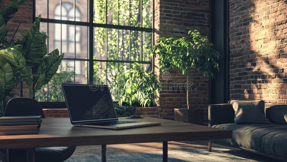 The Virtual Presentation Backdrop for Your Home Office or Webinar Stock ...