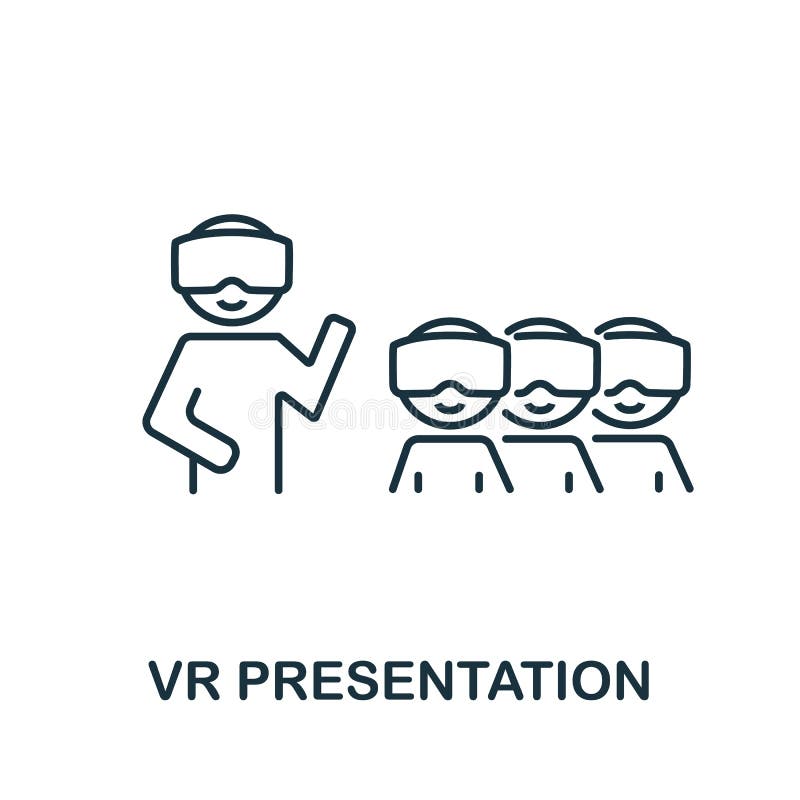 Virtual Tour Icon from Augmented Reality Collection. Simple Line ...