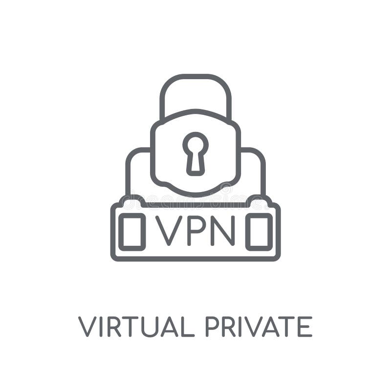Virtual Private Network Linear Icon. Modern Outline Virtual Priv Stock ...