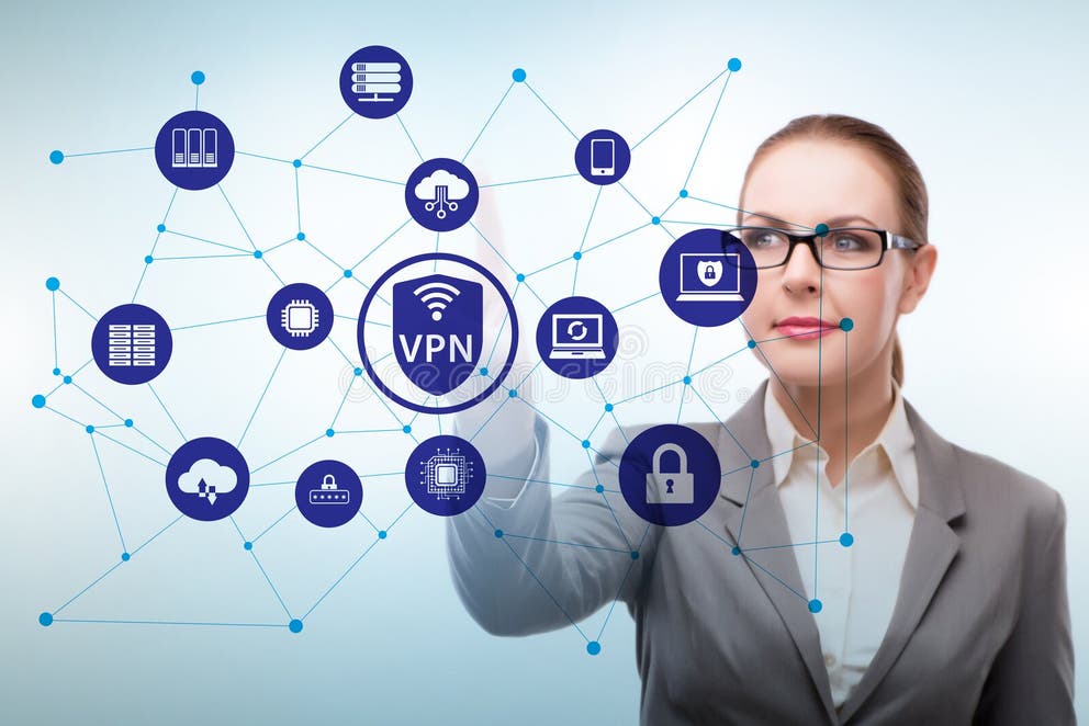 Virtual Private Network VPN Cyber Concept Stock Image - Image of ...