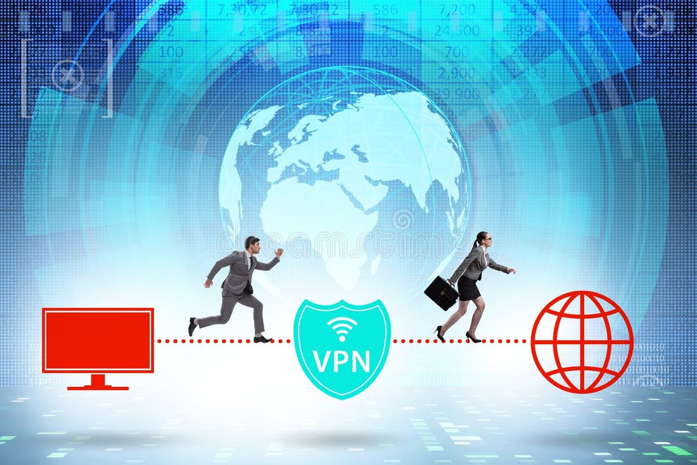 Virtual Private Network VPN Cyber Concept Stock Image - Image of secure ...