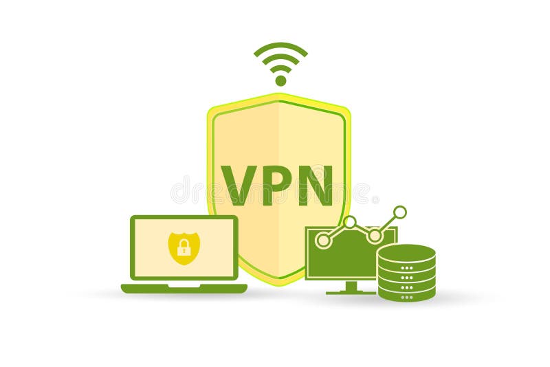 Virtual Private Network VPN Cyber Concept Stock Illustration ...