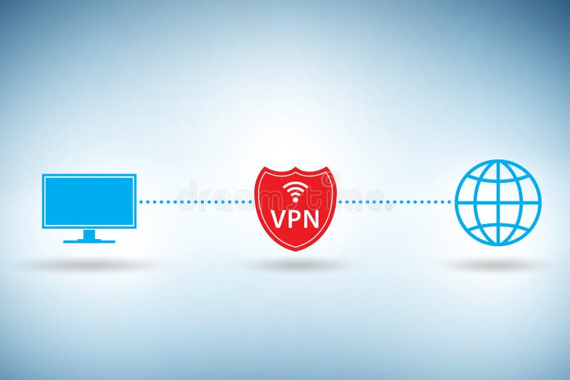 Virtual Private Network VPN Cyber Concept Stock Illustration ...