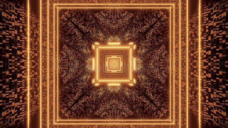 Virtual Projection of Lights Forming a Square Pattern Behind a Dark ...