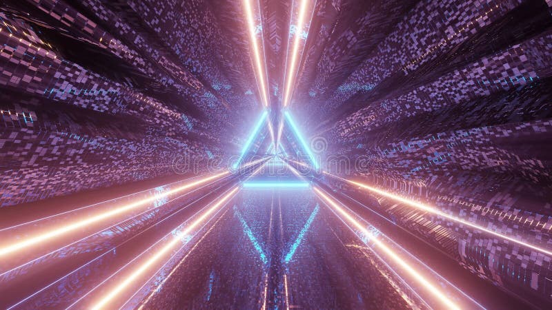 Virtual Projection of Lights Forming Triangular Patterns and Flowing ...