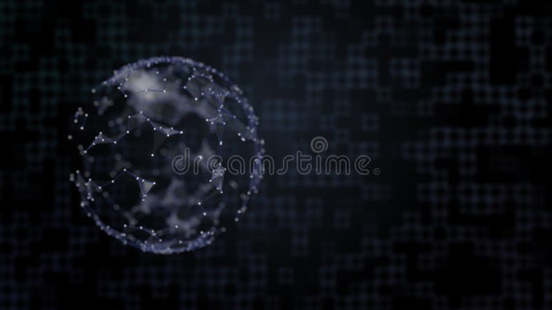 Conept Of Cyberspace And Programming Virtual Projection Of Planet In