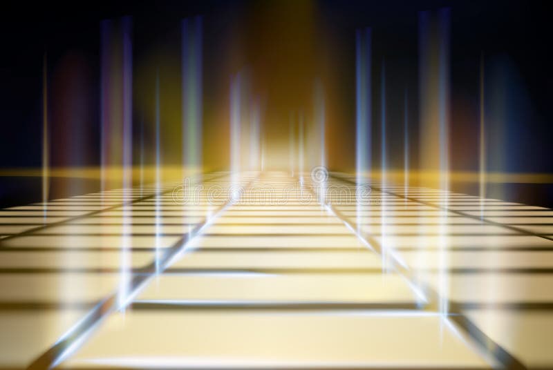 Virtual Projection Screen. Vector Illustration. Stock Vector ...