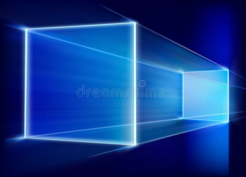 Virtual Projection. Vector Illustration. Stock Vector - Illustration of ...