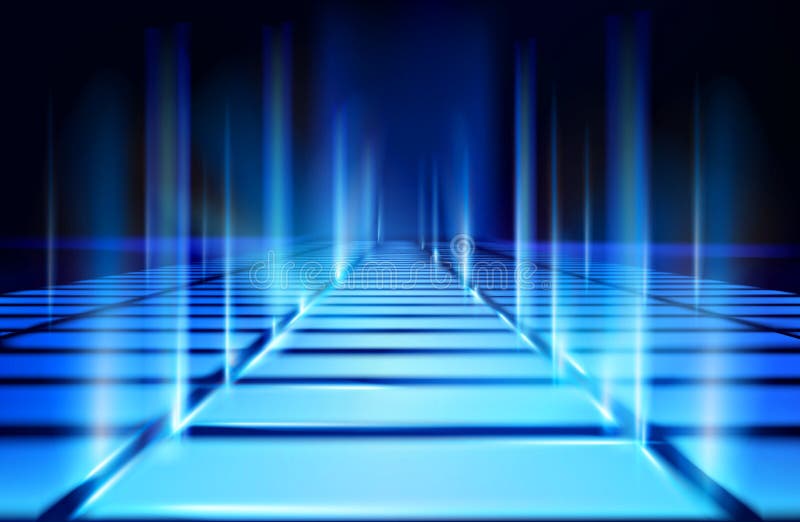 Virtual Projection. Vector Illustration. Stock Vector - Illustration of ...